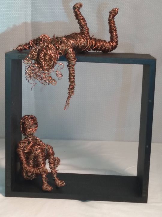 Get out your box! - Dawn Driggers - Sculptures & Carvings, People ...