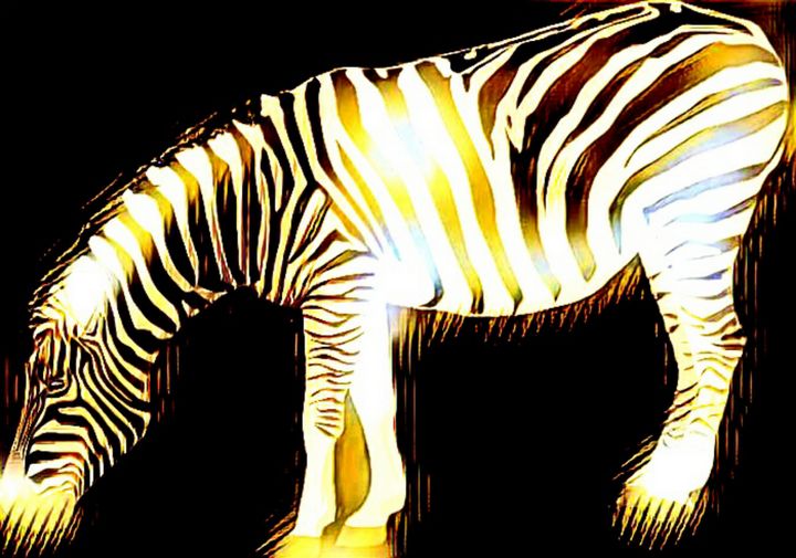 Zebra in Art - Brenda Winters - Digital Art & AI, Fantasy & Mythology ...