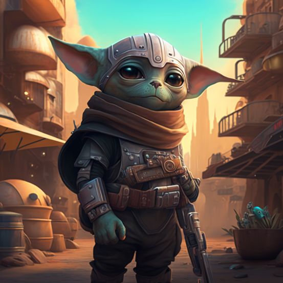 Baby Yoda in SimCity - Lucythebunny's Collection - Digital Art & AI ...