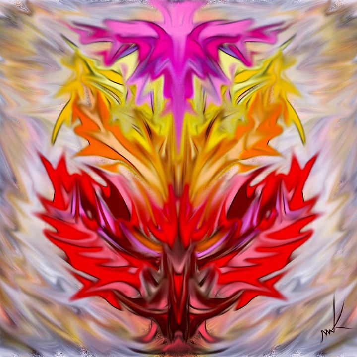 The Fire of Inspiration - MAK - Drawings & Illustration, Abstract ...