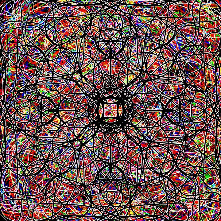 The Dark Web (MAK) - MAK - Drawings & Illustration, Abstract, Geometric ...