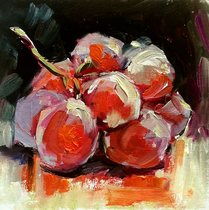 Grapes painting fruit original art - Zhanna Kan - Paintings & Prints ...