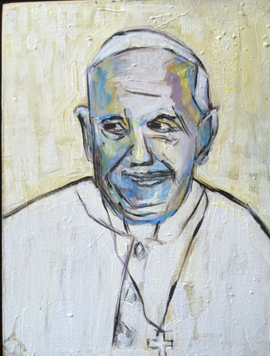 Pope Francis - Ron Kammer - Paintings & Prints, Politics & Patriotism ...
