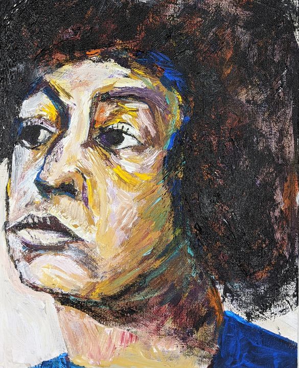 Angela Davis - Ron Kammer - Paintings & Prints, Politics & Patriotism ...