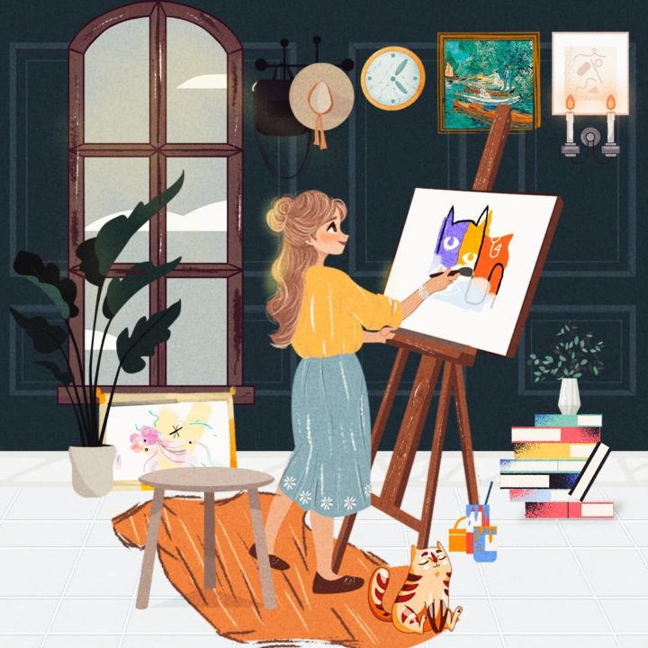 artist girl - Bothaina - Drawings & Illustration, Childrens Art, Other ...