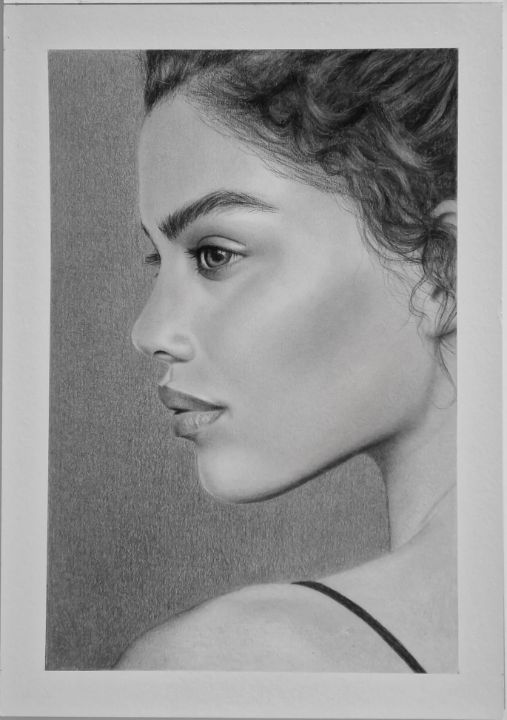 Portrait woman - NevArt - Drawings & Illustration, People & Figures, Portraits, Female - ArtPal