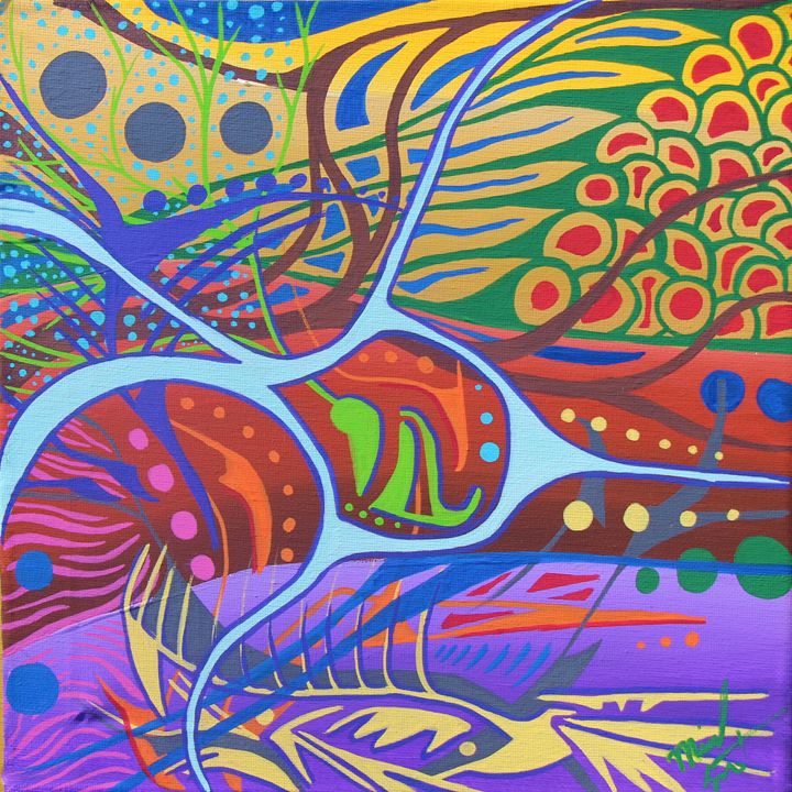 Native Tongue - Michael Lott Art - Paintings & Prints, Abstract, Color ...