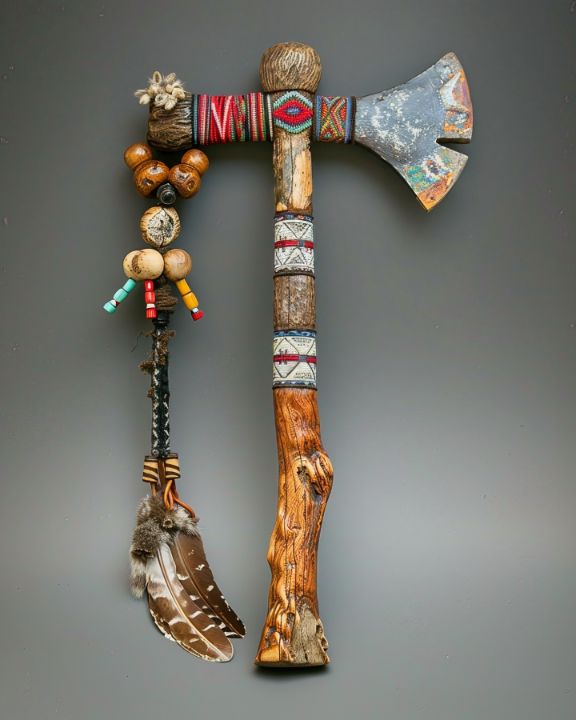 Native American Tomahawk #1 - DREAMFORGE ARTWORKS - Digital Art & AI, Ethnic, Cultural, & Tribal ...