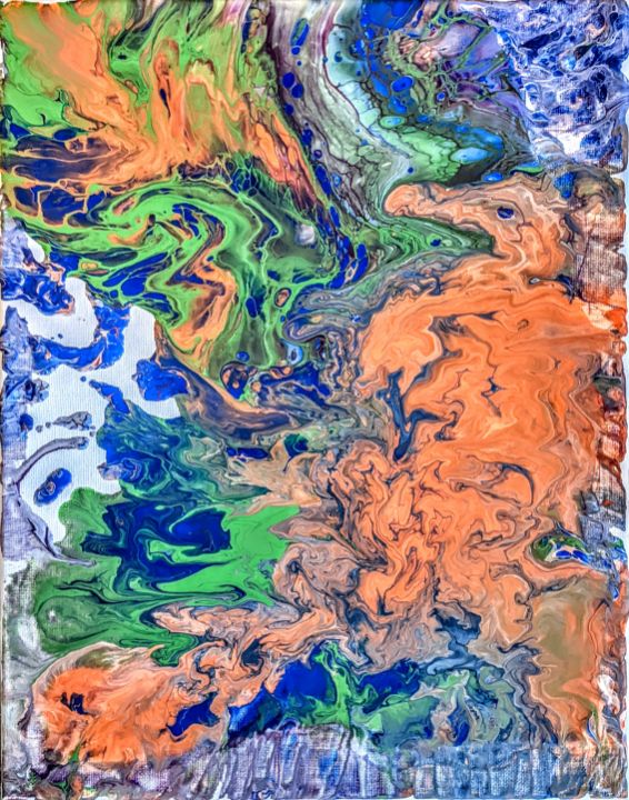 Rising from the Ashes - Rod Ross Studio - Paintings & Prints, Abstract ...