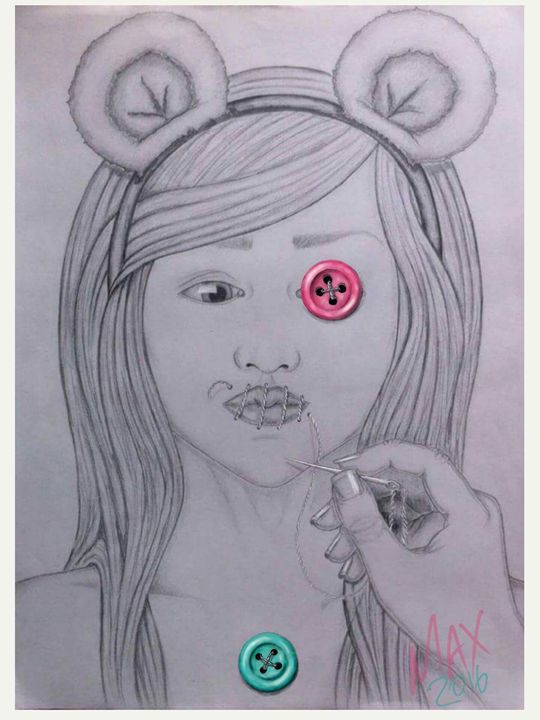 Teddygirl - The Paint Junkie - Drawings & Illustration, People ...