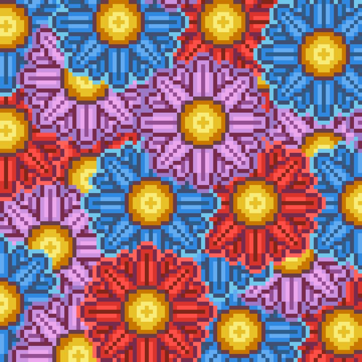 Spring Flower Field - Sainguin Pixels - Digital Art & AI, Flowers ...