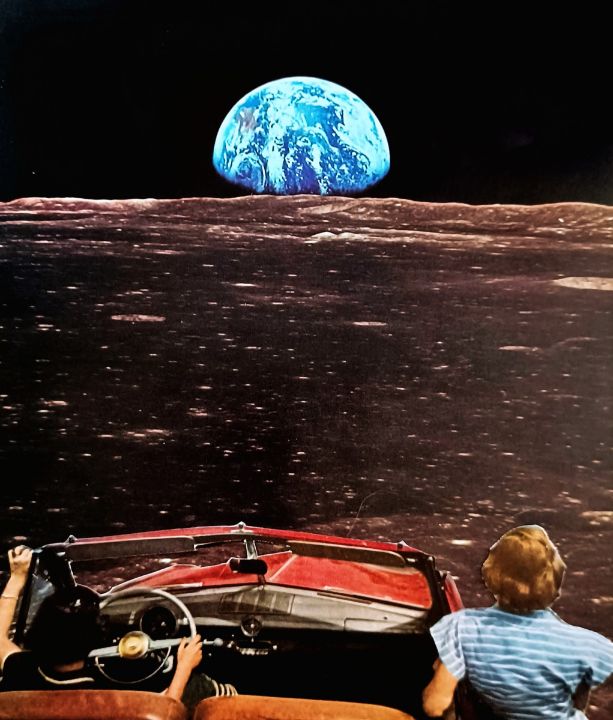 To the Moon and Back - Amanda Reckline Art - Paintings & Prints ...