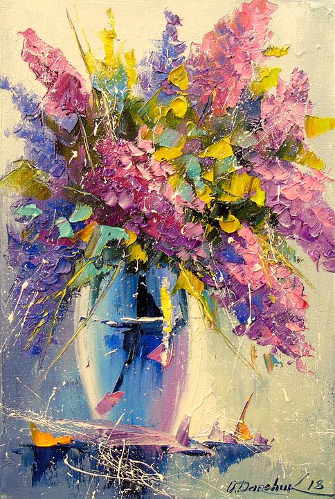 A bouquet of lilac - Olha Darchuk - Paintings & Prints, Flowers, Plants ...
