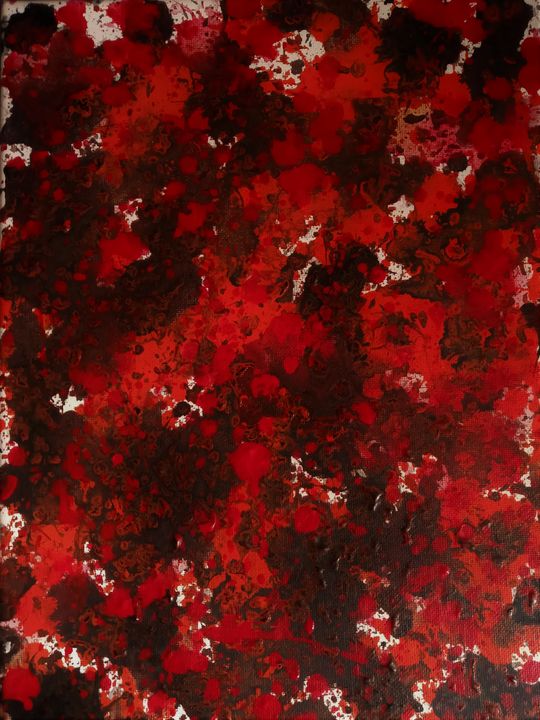 Red & Black Drip - Mad Shadow Art - Paintings & Prints, Abstract, Color ...