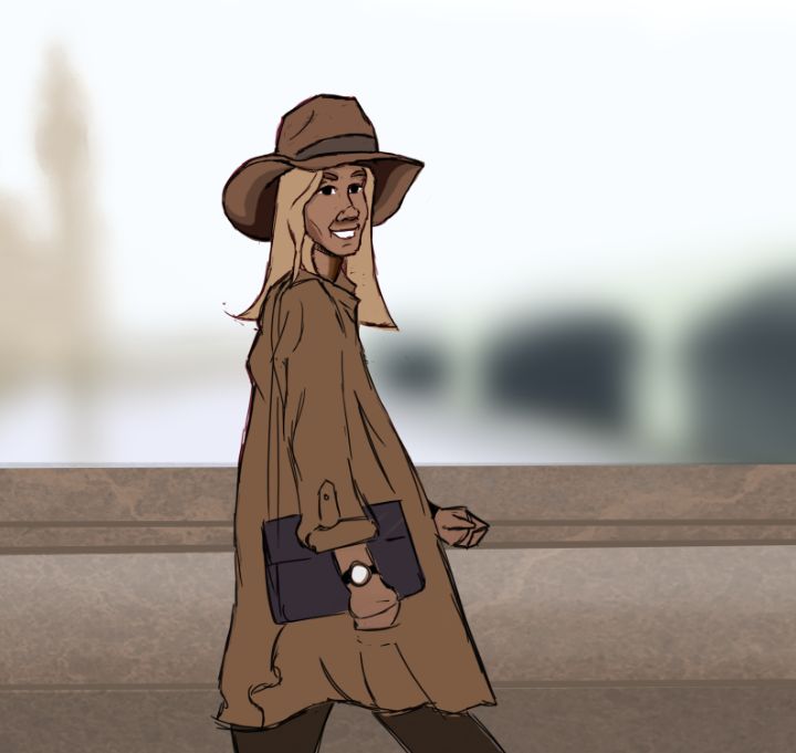 Girl On Her Way - Travis Anderson - Digital Art & AI, People & Figures ...