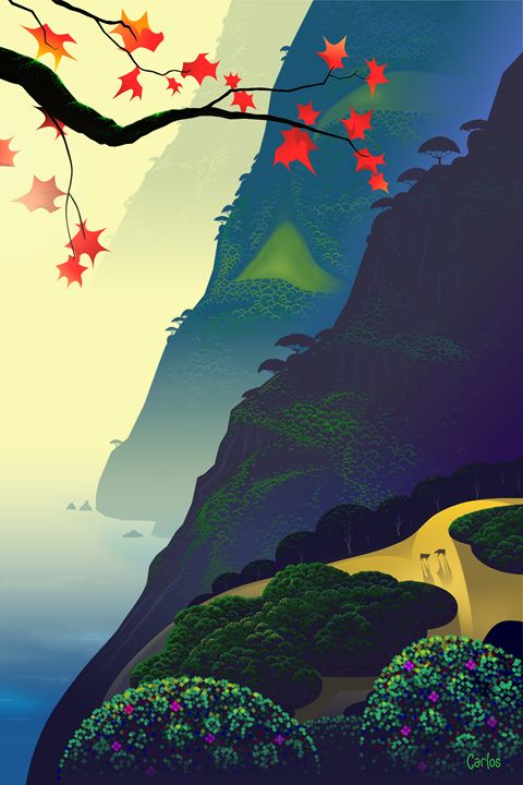 Water Way-Right Side - Valley Dreams - Paintings & Prints, Landscapes ...