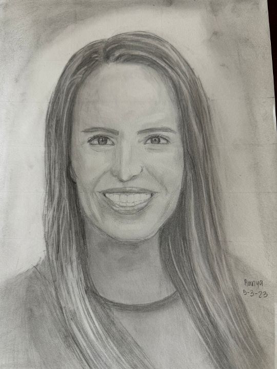 Teacher portrait - Meena’s Art Gallery - Paintings & Prints, People ...