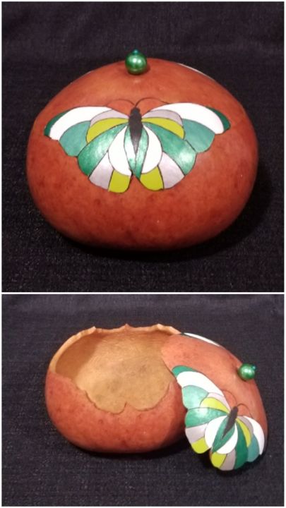 Butterfly Bowl - Knot Just Gourds - Crafts & Other Art, Gourds - ArtPal