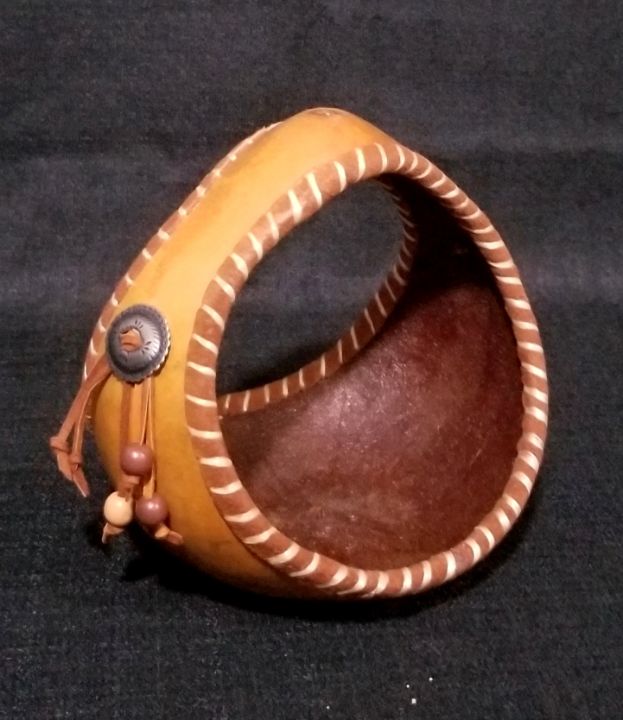 Handled gourd basket - Knot Just Gourds - Crafts & Other Art, Gourds ...