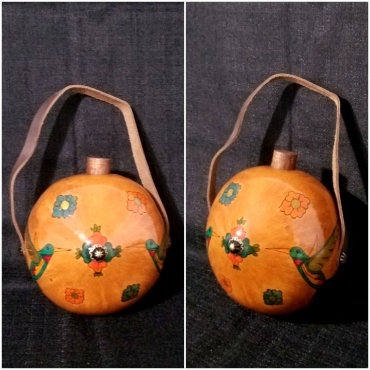 Hummingbird Canteen - Knot Just Gourds - Crafts & Other Art, Gourds ...