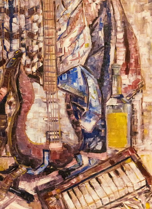 Purple Rain - Quentin King - Paintings & Prints, Abstract, Man-made ...