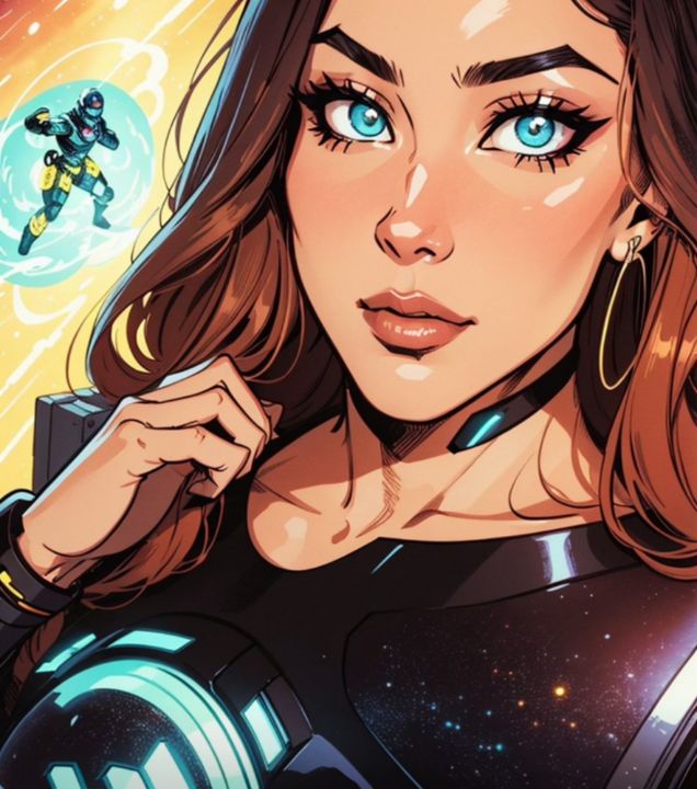 Space Agent Kate - Katarzyna Goncik Art - Digital Art & AI, Fantasy ...