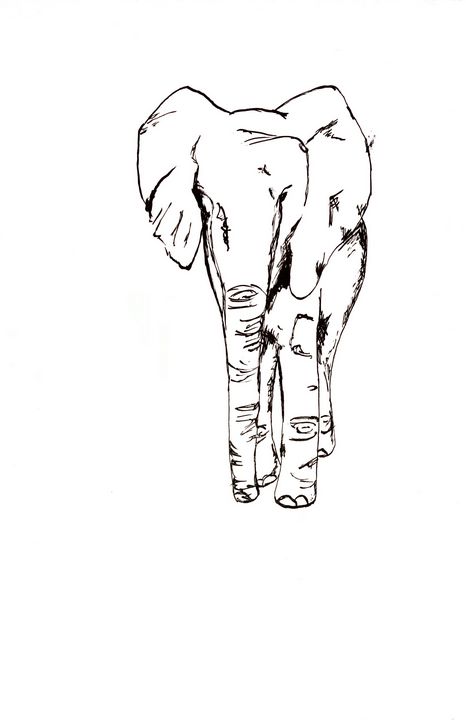 Elephant - Windsor Snow - Paintings & Prints, Animals, Birds, & Fish ...