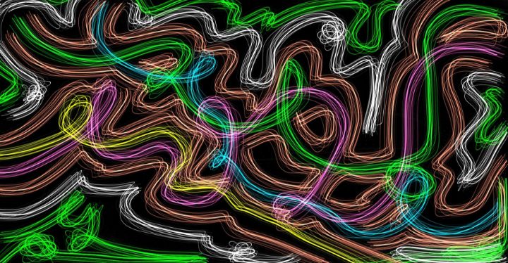 Electric Lines - MPVisualArts - Digital Art & AI, Abstract, Color - ArtPal