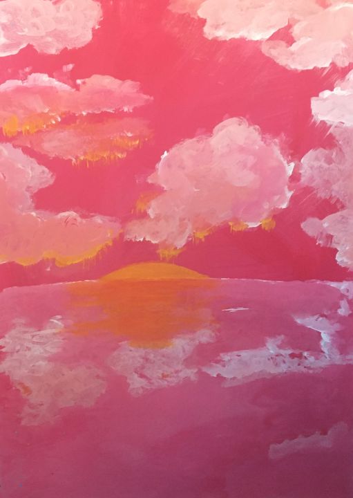 Pink World - MPVisualArts - Paintings & Prints, Abstract, Landscape ...