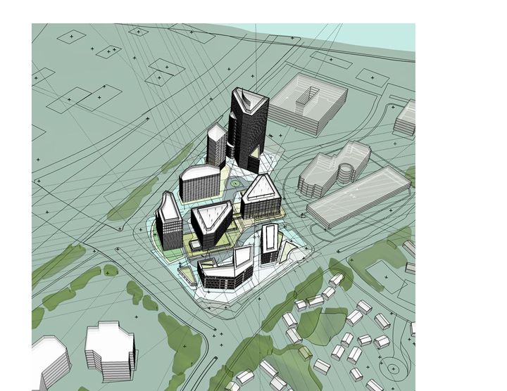 Transit Center Concept - NapkinSketch Art - Drawings & Illustration ...