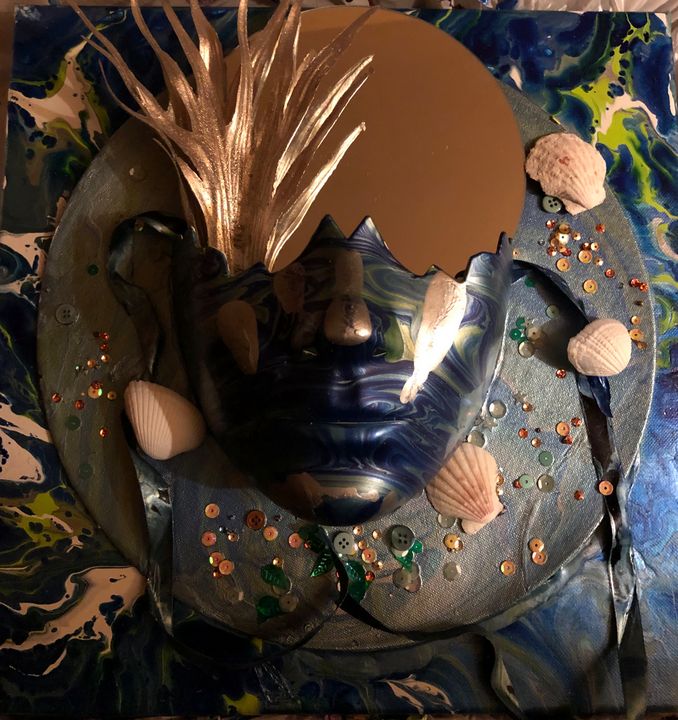 Mask Deep Sea Reflection - Kinyago Furaha - Sculptures & Carvings ...