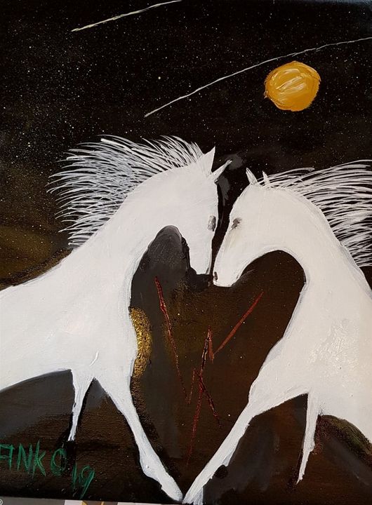 Love - Janko - Paintings & Prints, Animals, Birds, & Fish, Horses - ArtPal