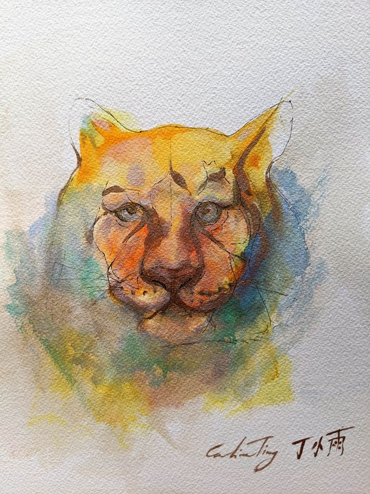 Tiger - Caroline Ting - Paintings & Prints, Animals, Birds, & Fish ...