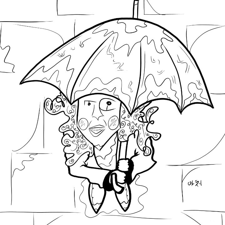 Rain, Rain, Go Away! - Daniel Archer - Drawings & Illustration, People ...