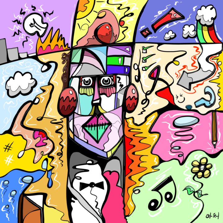 The Contemplator - Daniel Archer - Digital Art & AI, Abstract, Color ...