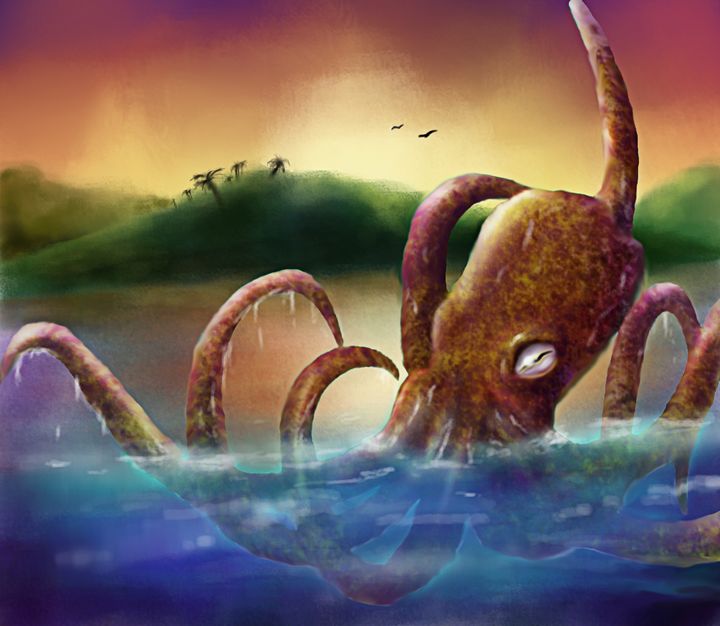 octo dream - T.J. Nobile - Digital Art & AI, Animals, Birds, & Fish ...