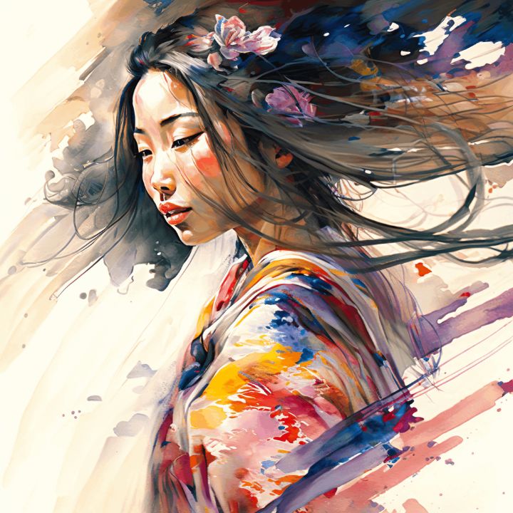 Streaks of Beauty - Wally Love - Digital Art & AI, People & Figures ...
