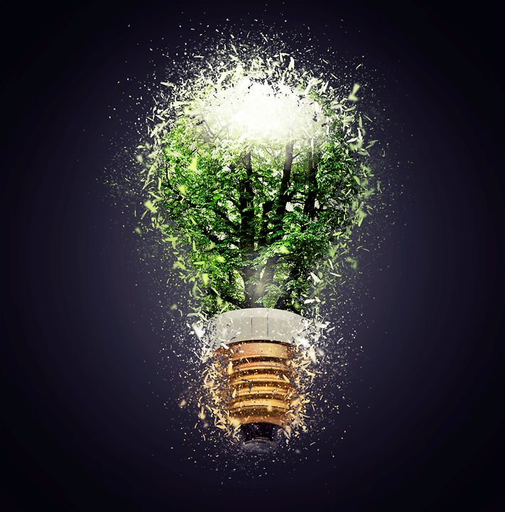 Electric bulb lamp - pbombaert - Photography, Abstract, Figurative - ArtPal