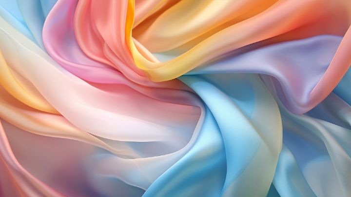 abstract rippled drapery Silk - pbombaert - Digital Art & AI, Abstract ...