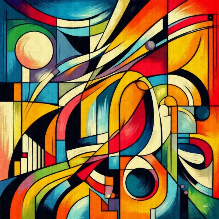 Bold Bright Abstract - DWP1700058 - Dean Wittle - Paintings & Prints ...