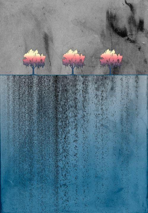 Three Trees - Teds Art Page - Digital Art & AI, Abstract, Landscape ...