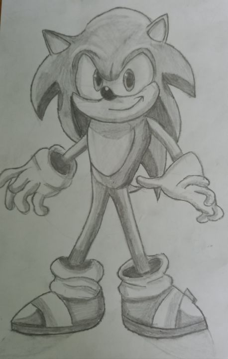 Sonic the hedgehog pencil drawing - SK creation - Paintings & Prints ...