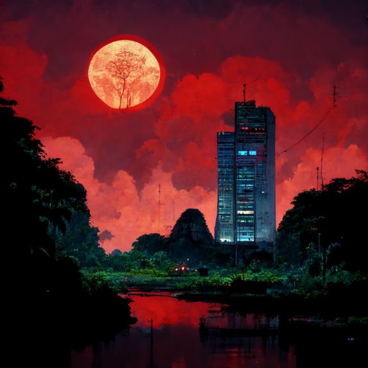 Bloody night - Neetghost - Digital Art & AI, Landscapes & Nature, Other ...