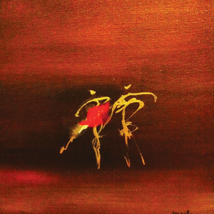 Duet in Red - Meeke Mutter - Paintings & Prints, People & Figures ...