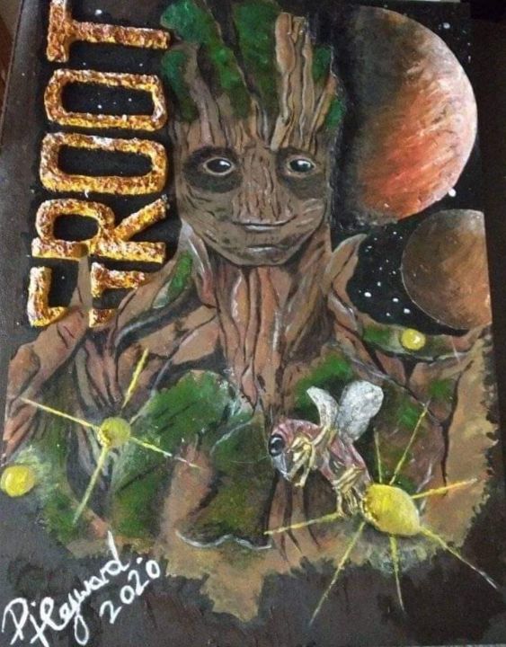 Groot (Acrylic) - D C Designs - Paintings & Prints, Childrens Art ...