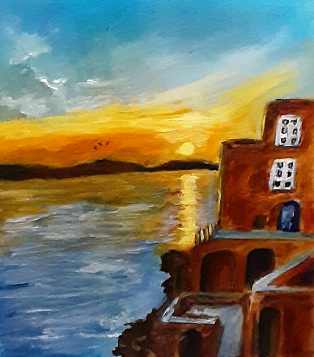 Tramonto - CJ Kell Art Work - Paintings & Prints, Landscapes & Nature ...