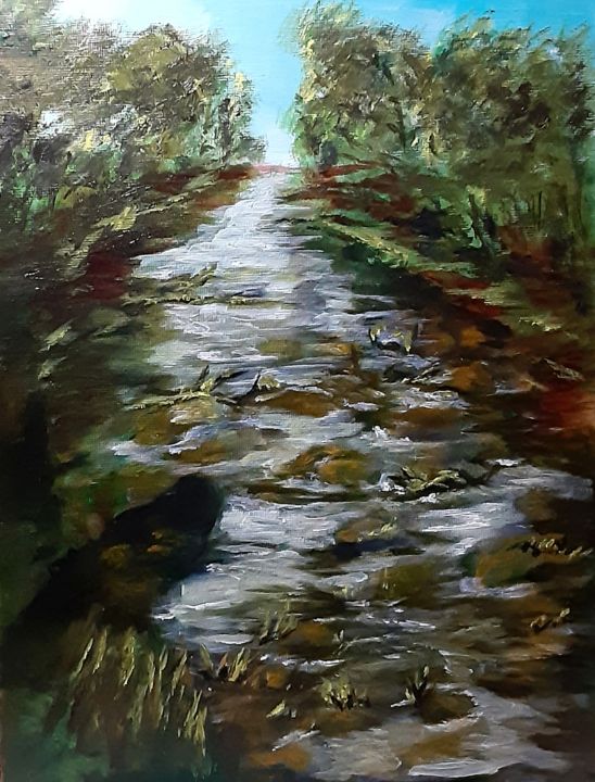 Tranquility - CJ Kell Art Work - Paintings & Prints, Landscapes ...