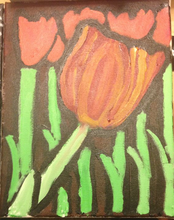 Tulips - A glimpse through autism - Paintings & Prints, Still Life ...