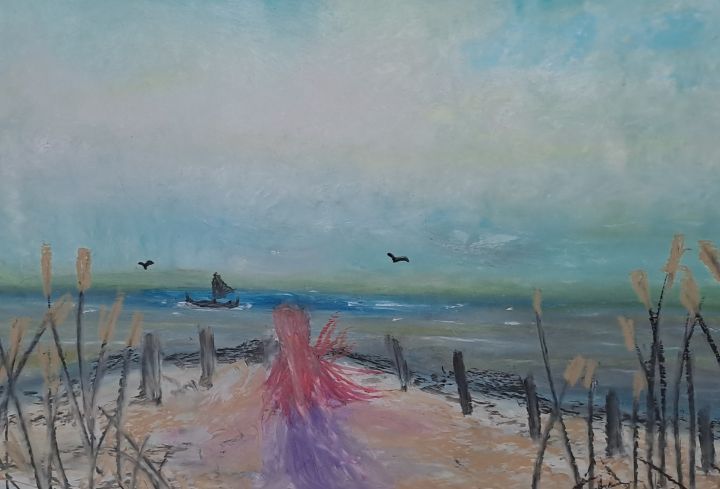 Awaiting Return - Laura Bernardeschi Nelson - Paintings & Prints ...