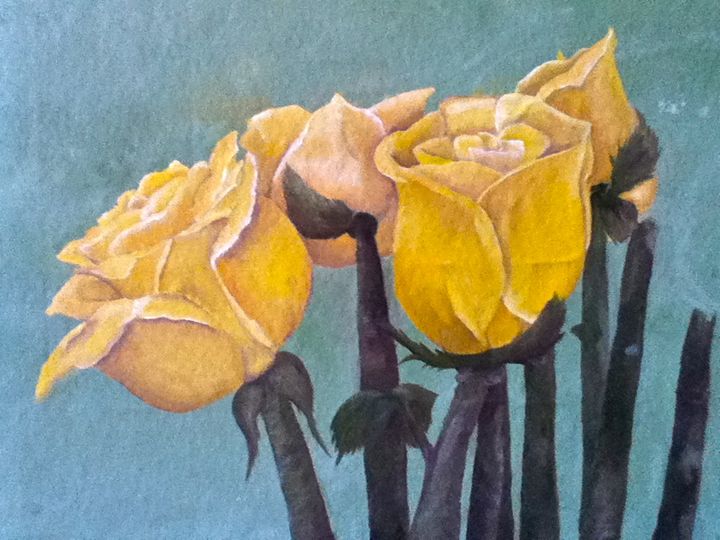 Yellow Rose - Zee - Paintings & Prints, Flowers, Plants, & Trees ...